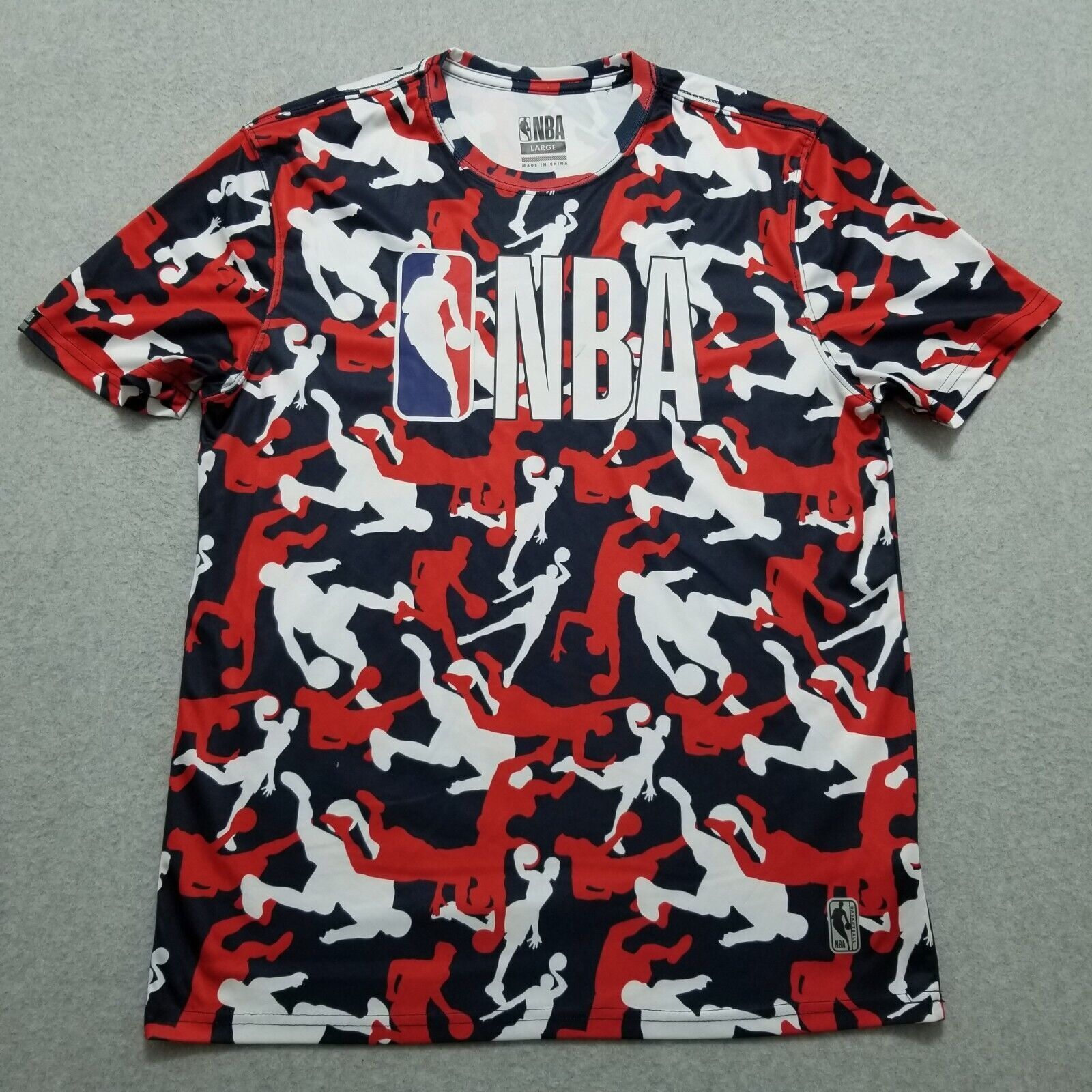 NBA NBA Shirt Mens Large All Over Print Short Sleeve Logo | Grailed