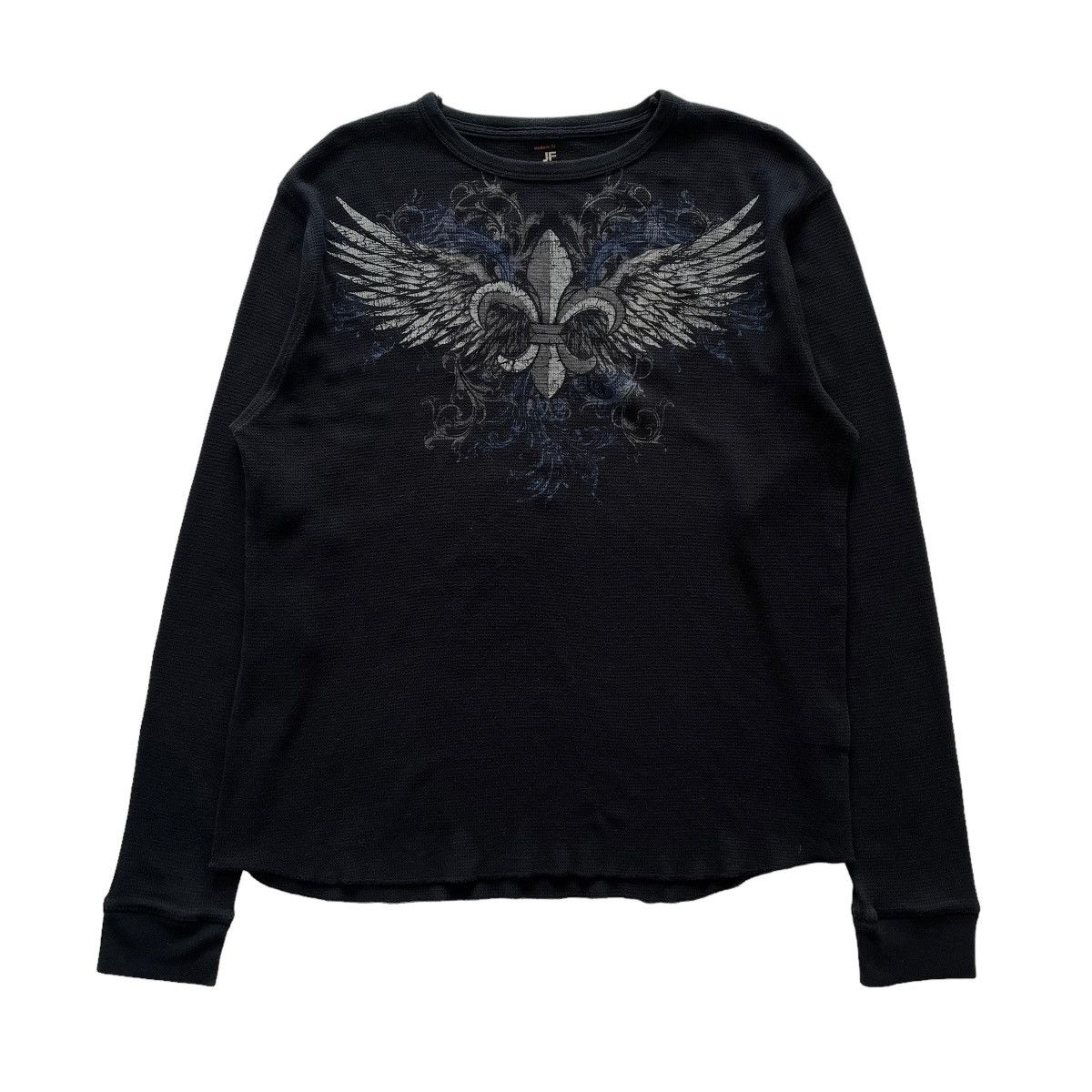 Vintage Cross Wing Cyber Y2K Thermal Style Long Sleeve | Grailed