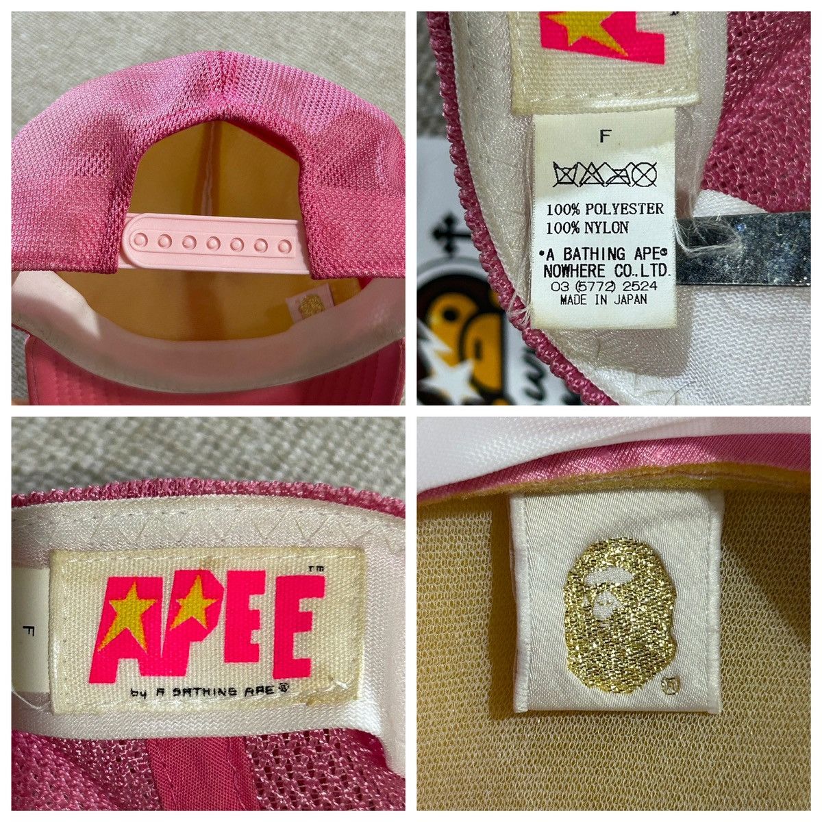 Bape × Vintage Apee Mesh Cap (2006) | Grailed