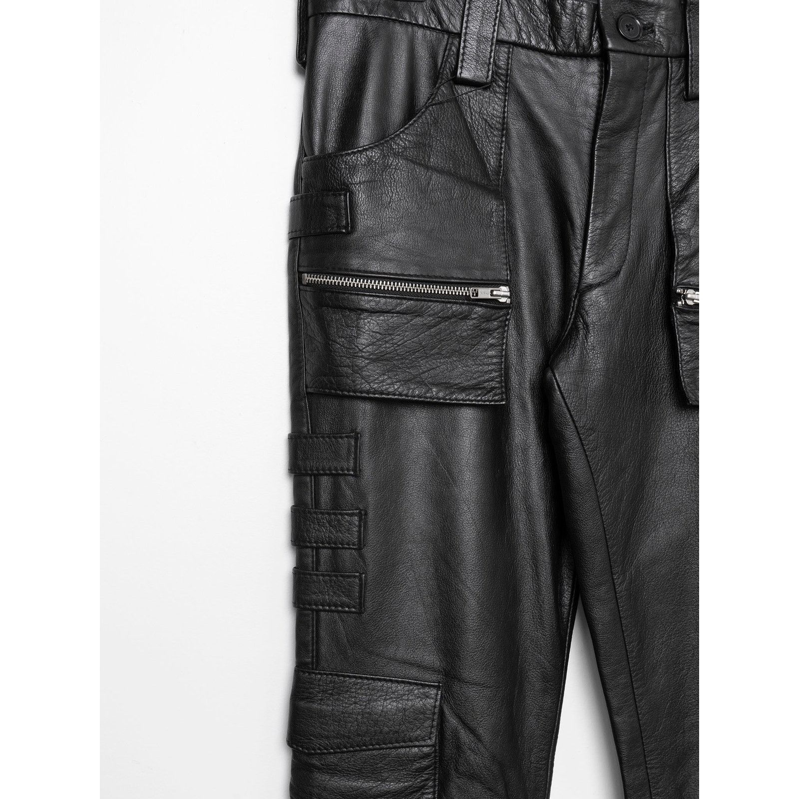 Raf Simons AW98 'Radioactivity' Leather Cargo Pants | Grailed