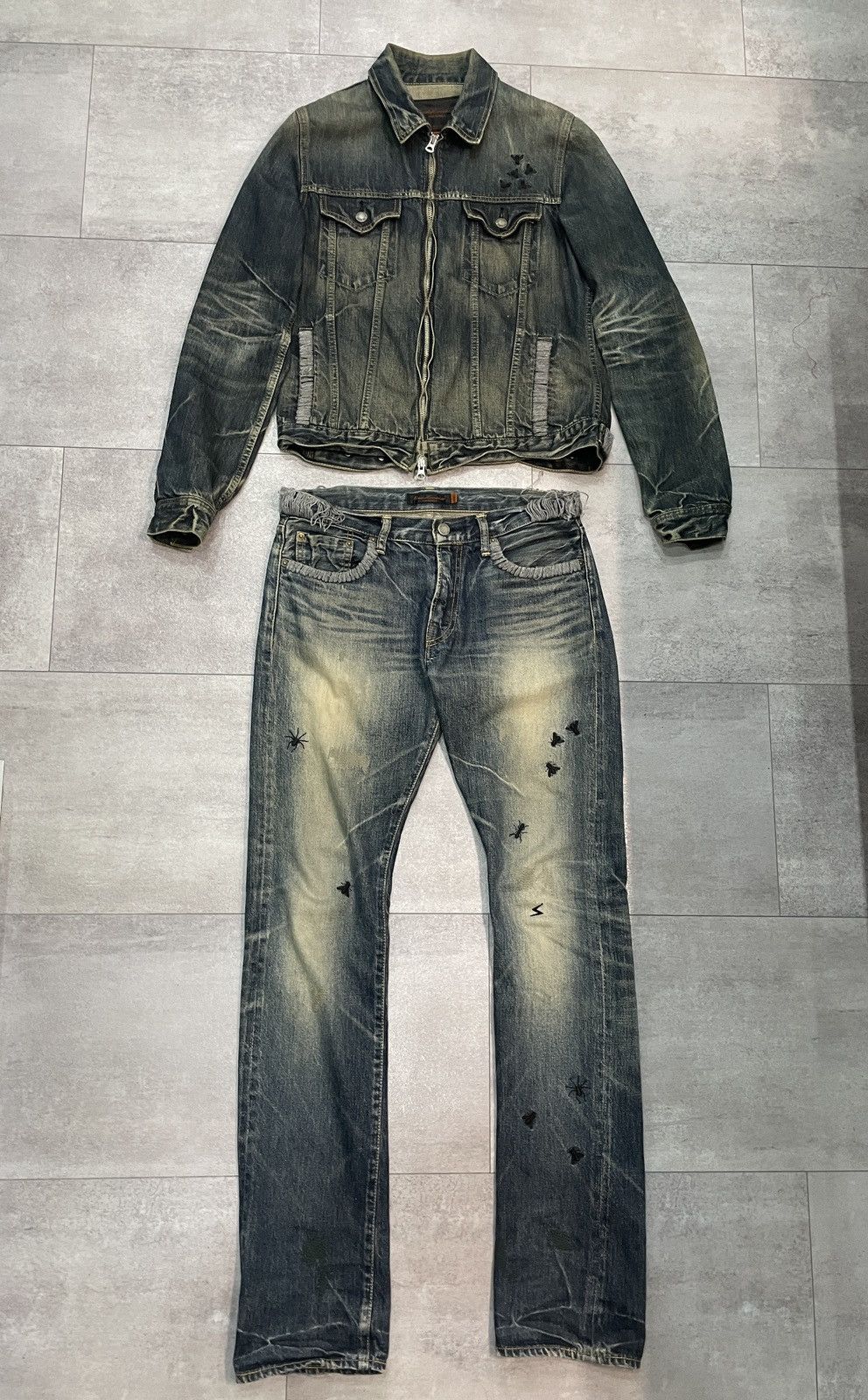 Undercover Undercover AW06 Insect Bug Denim Jacket and Pants | Grailed