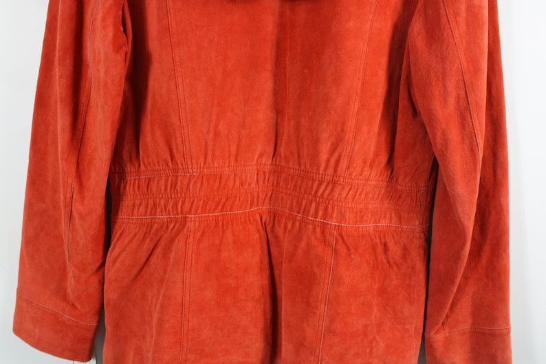 Vintage Danier Leather Jacket / Vintage Orange Suede Bomber Coat | Grailed
