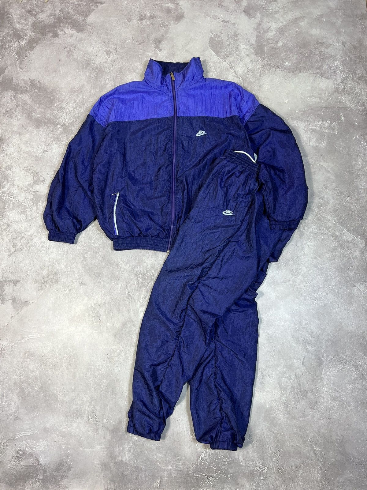 Nike Vintage 90s Nike Nylon Track Suit | Grailed