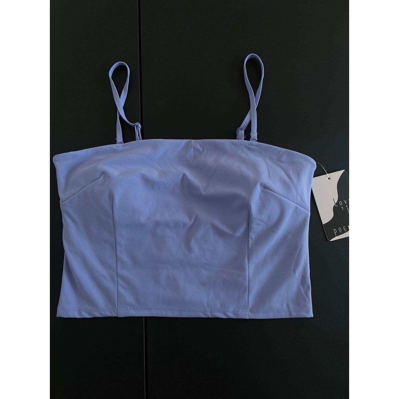 Designer NEW LOVE POEM THIN REMOVEABLE STRAP LIGHT PURPLE TANK TOP SH ...