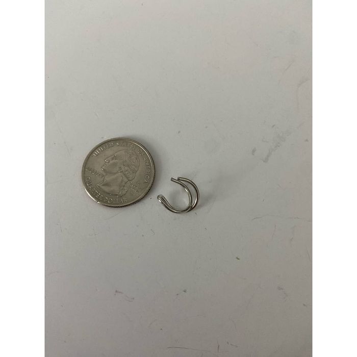 Generic Silver tone criss cross ear cuff | Grailed