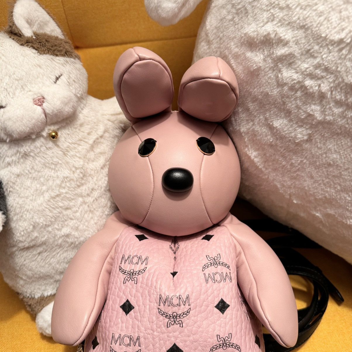 MCM Calfskin Visetos Rabbit Zoo Doll Backpack Soft Pink | Grailed
