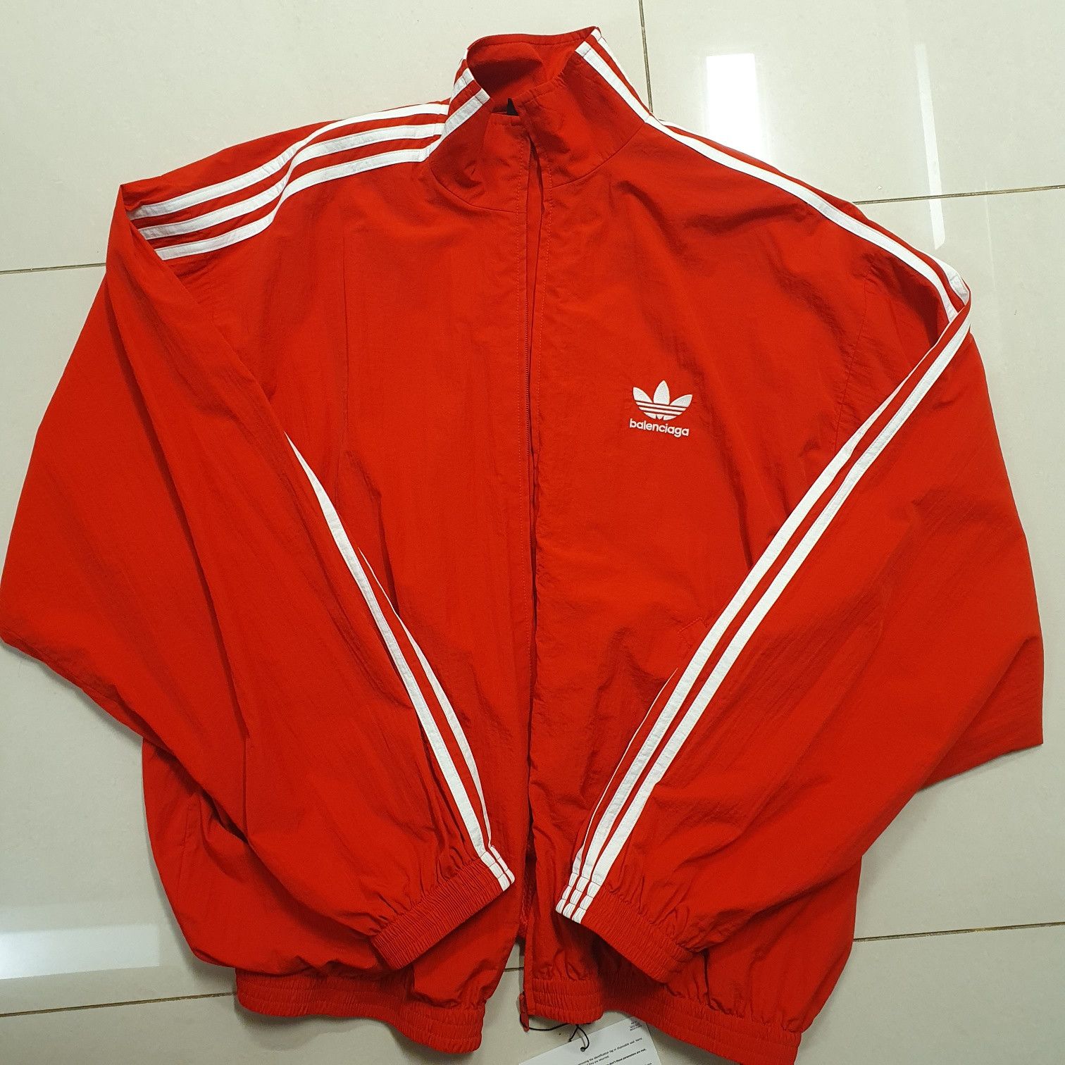 Adidas × Balenciaga [NEW] Balenciaga x Adidas Red Track Jacket | Grailed
