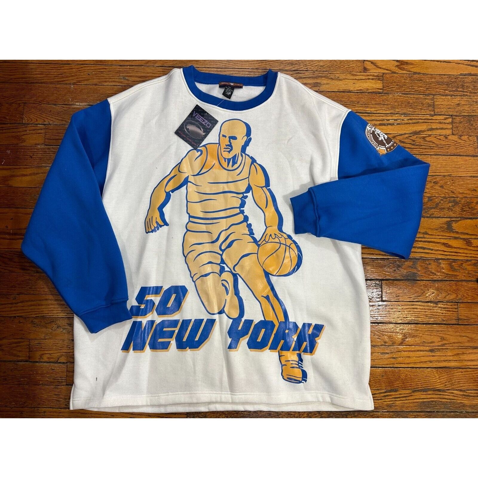 Other Veezo Wear graphic New York fleece sweater color camel size | Grailed