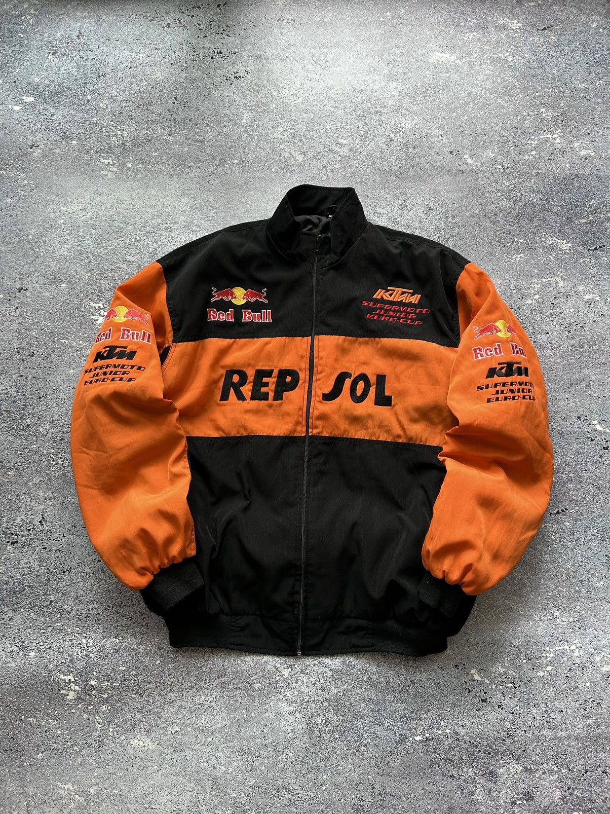 Vintage Vintage Racing Bomber Jacket Repsol Red Bull KTM Moto Team ...