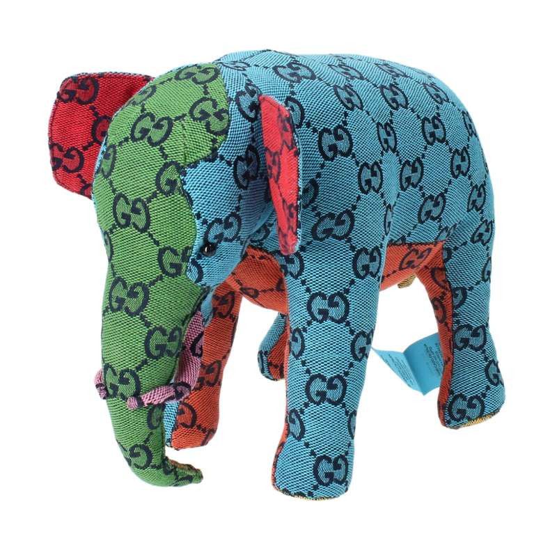 Gucci GG Canvas Elephant Plush Toy 670236 Decorative | Grailed
