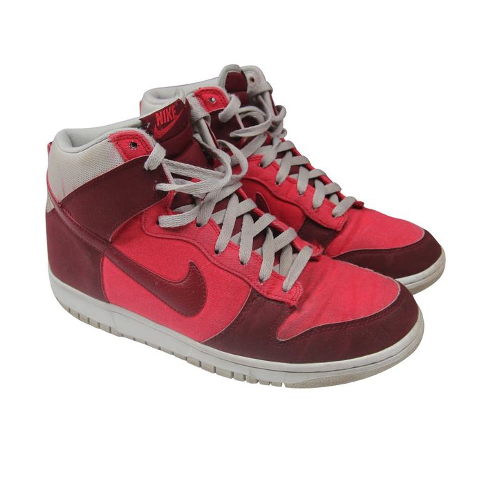 Nike Nike Dunk Hi "Hyper Red" Sneakers | Grailed
