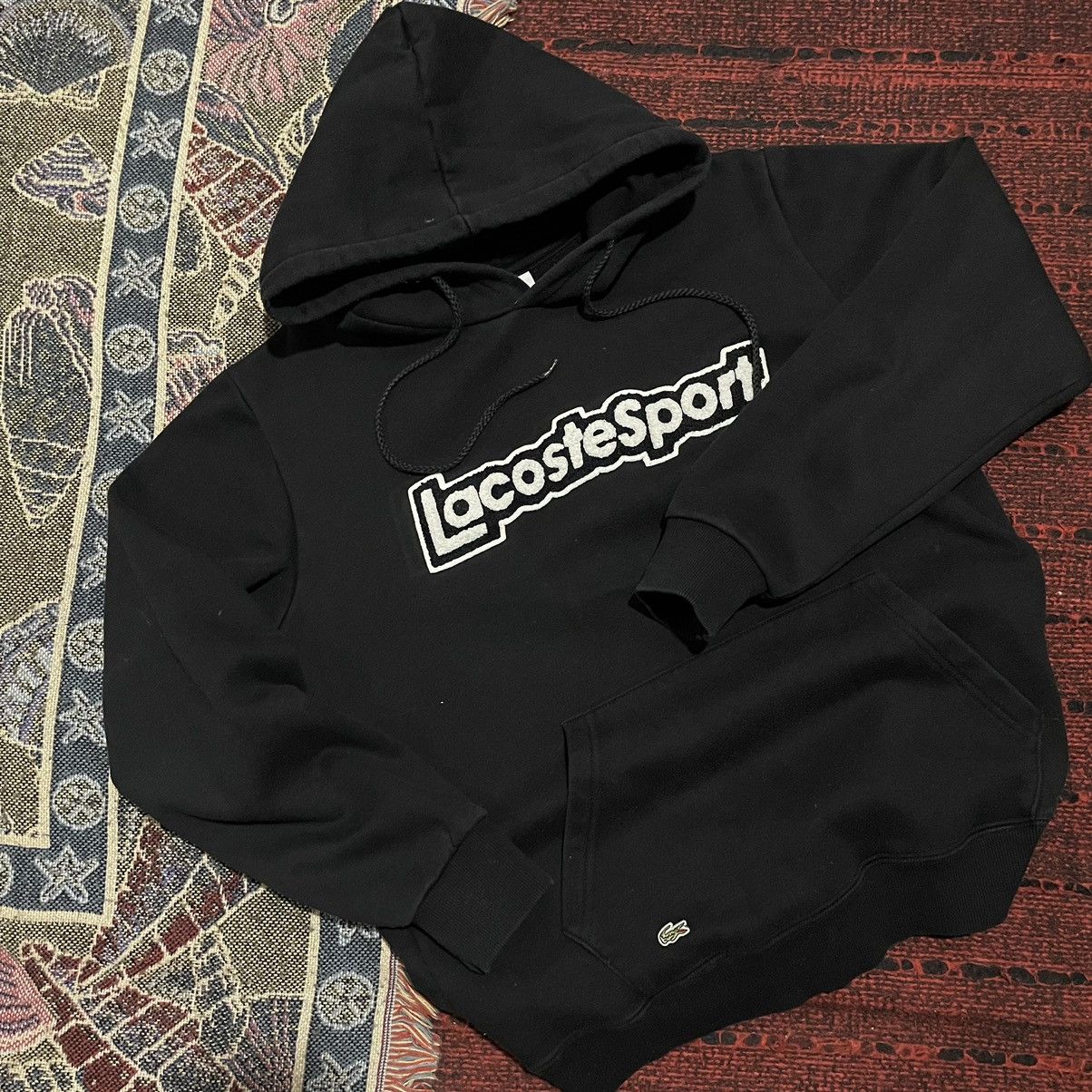 Avant Garde × Lacoste × Vintage Lacoste Chenille Text Logo Hoodie | Grailed
