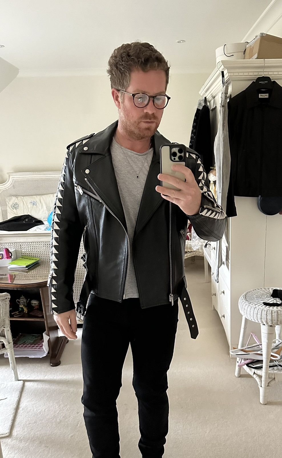 Celine SS22 $6500🤑 Celine biker D Ring leather jacket Celine SS22 $6500🤑 Celine biker D Ring leather jacket