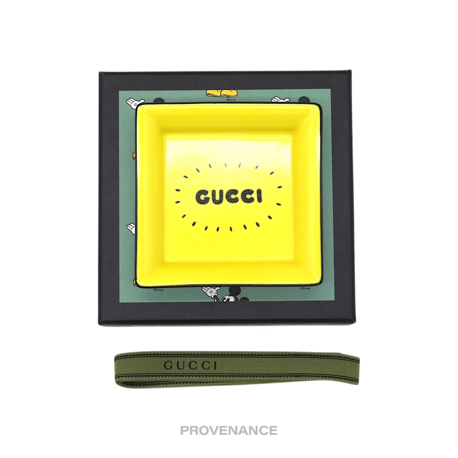 Gucci 🔴 Gucci x Disney Logo Valet Ash Trinket Tray - Yellow/Black | Grailed