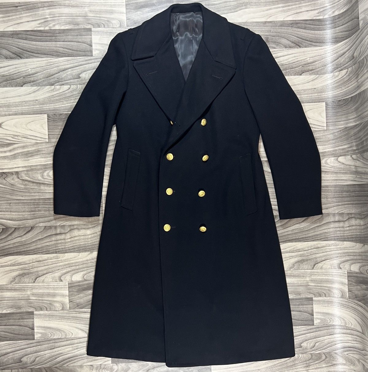 Other U.S. Navy Bridge Coat 100% Wool Overcoat USN Trench Coat | Grailed