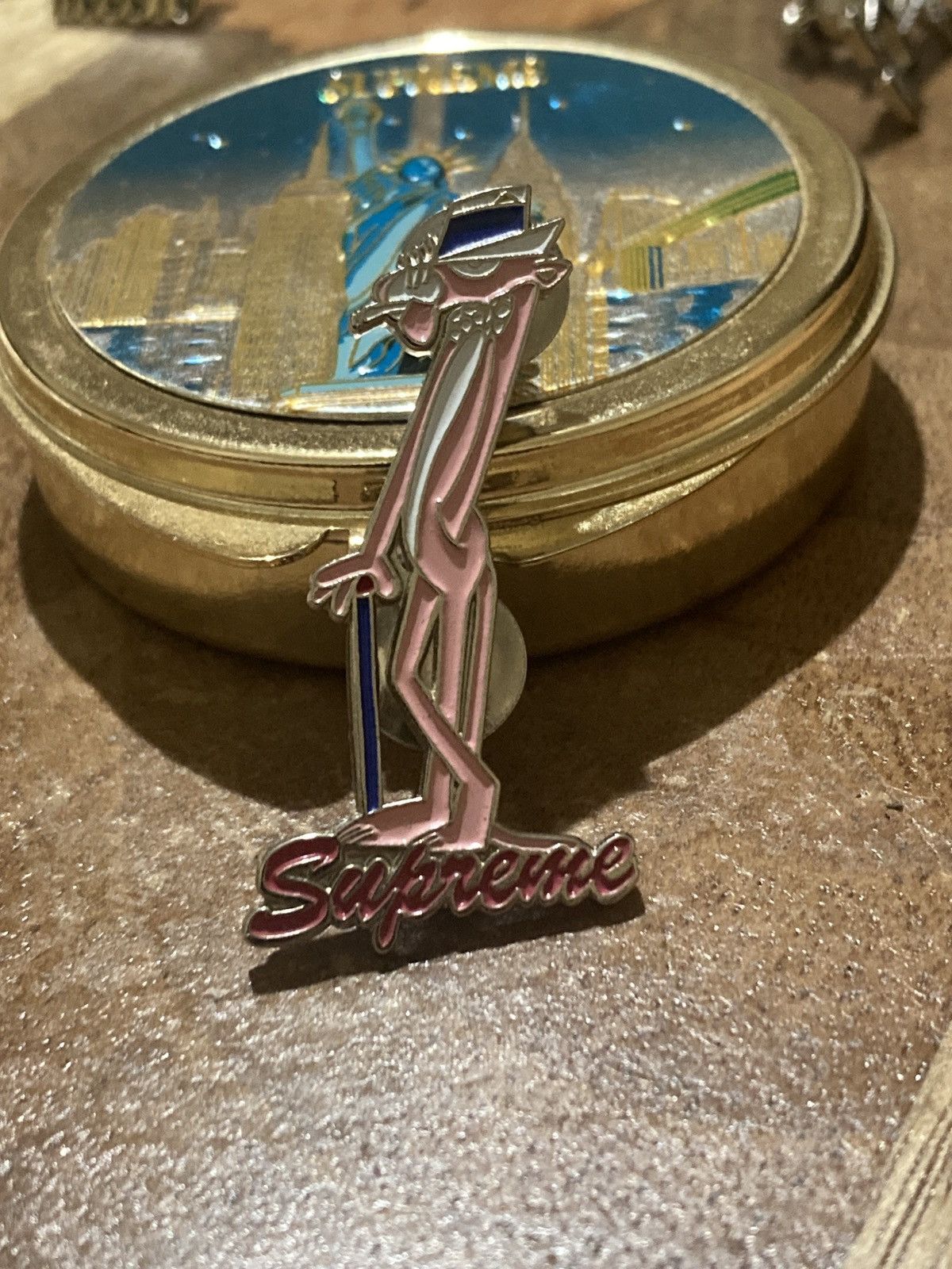 Streetwear × Supreme × Vintage Supreme Pink Panther Pin | Grailed