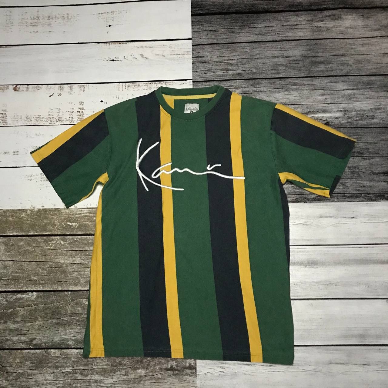 Vintage Vintage Karl Kani Og Embroidered Logo Stripped T-shirt Rap ...
