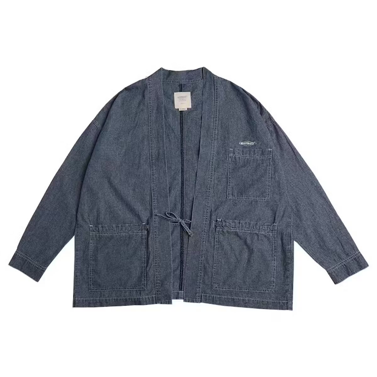 Custom 20AW Indigo Union Japan Indigo Denim Relaxed Kimono Noragi | Grailed