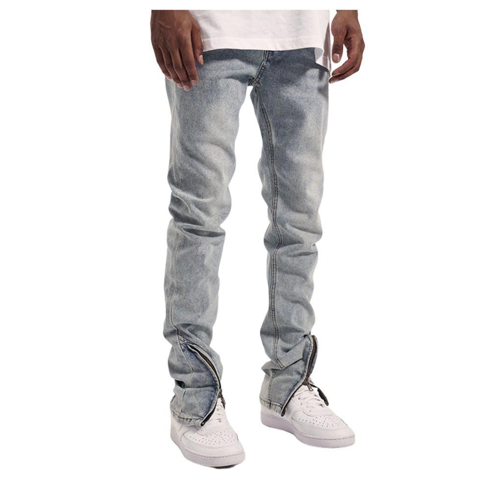 Streetwear Blue Stacked Denim Jeans | Grailed