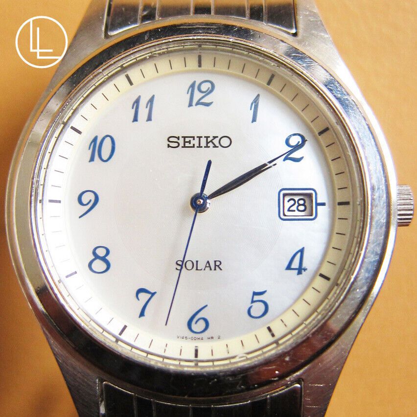 Seiko SEIKO V145-0BS0 Solar S/S Men's Watch w/ Shell Dial | Grailed