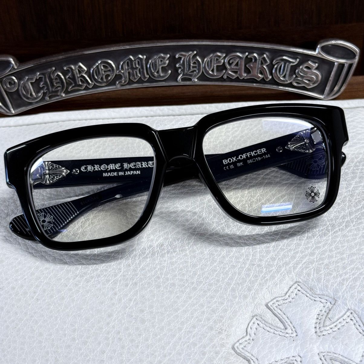 Chrome Hearts Chrome Hearts Box Officer Glasses | Grailed