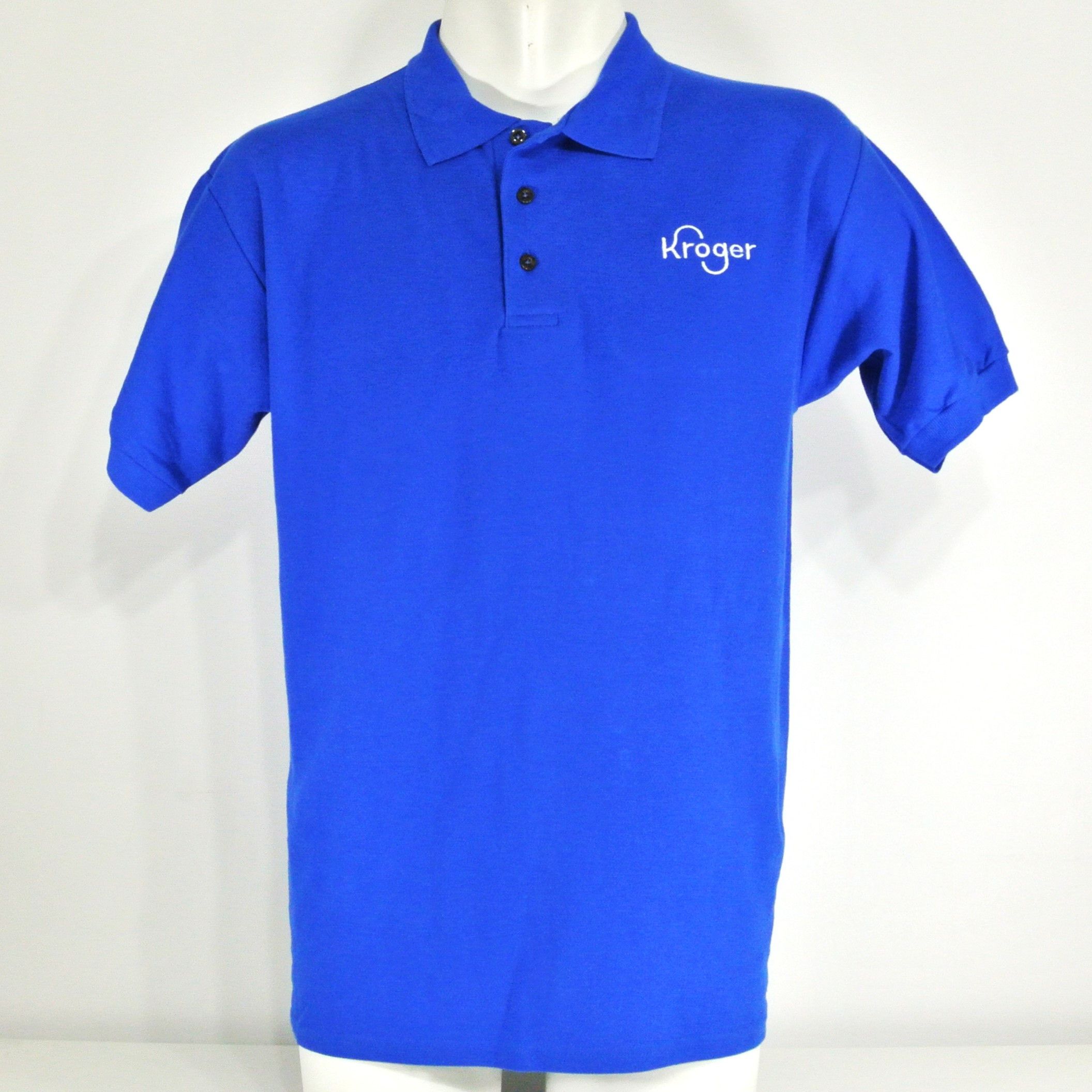 Other KROGER Grocery Store Employee Uniform Polo Shirt Blue | Grailed