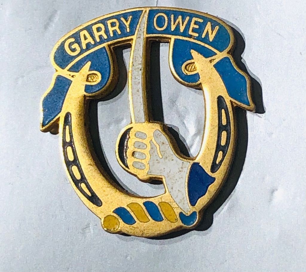 Vintage US Army 7th Calvary Regimen Garry Owen Unit Crest Lapel Pin | Grailed