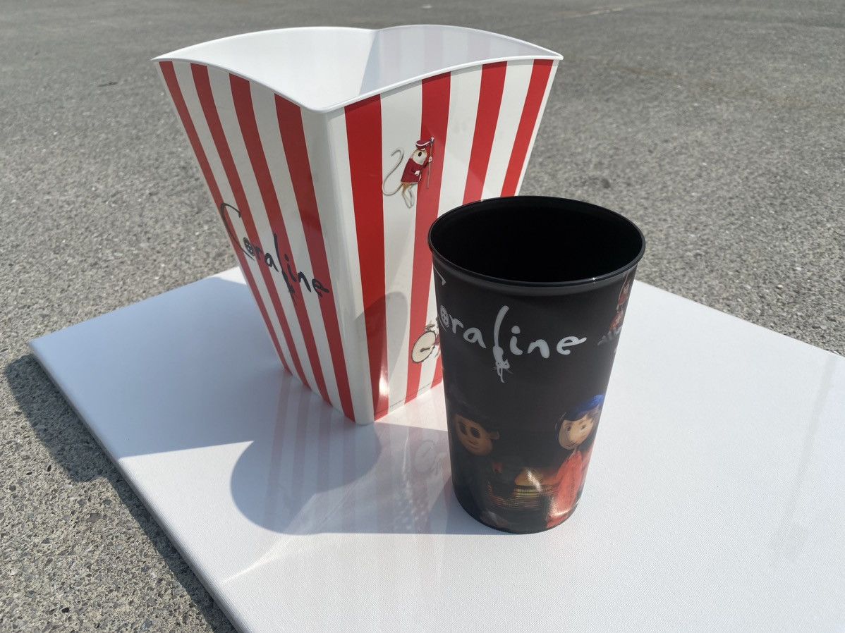 Regal Coraline 15th Anniversary 3D Cup and Popcorn Bucket Bundle | Grailed