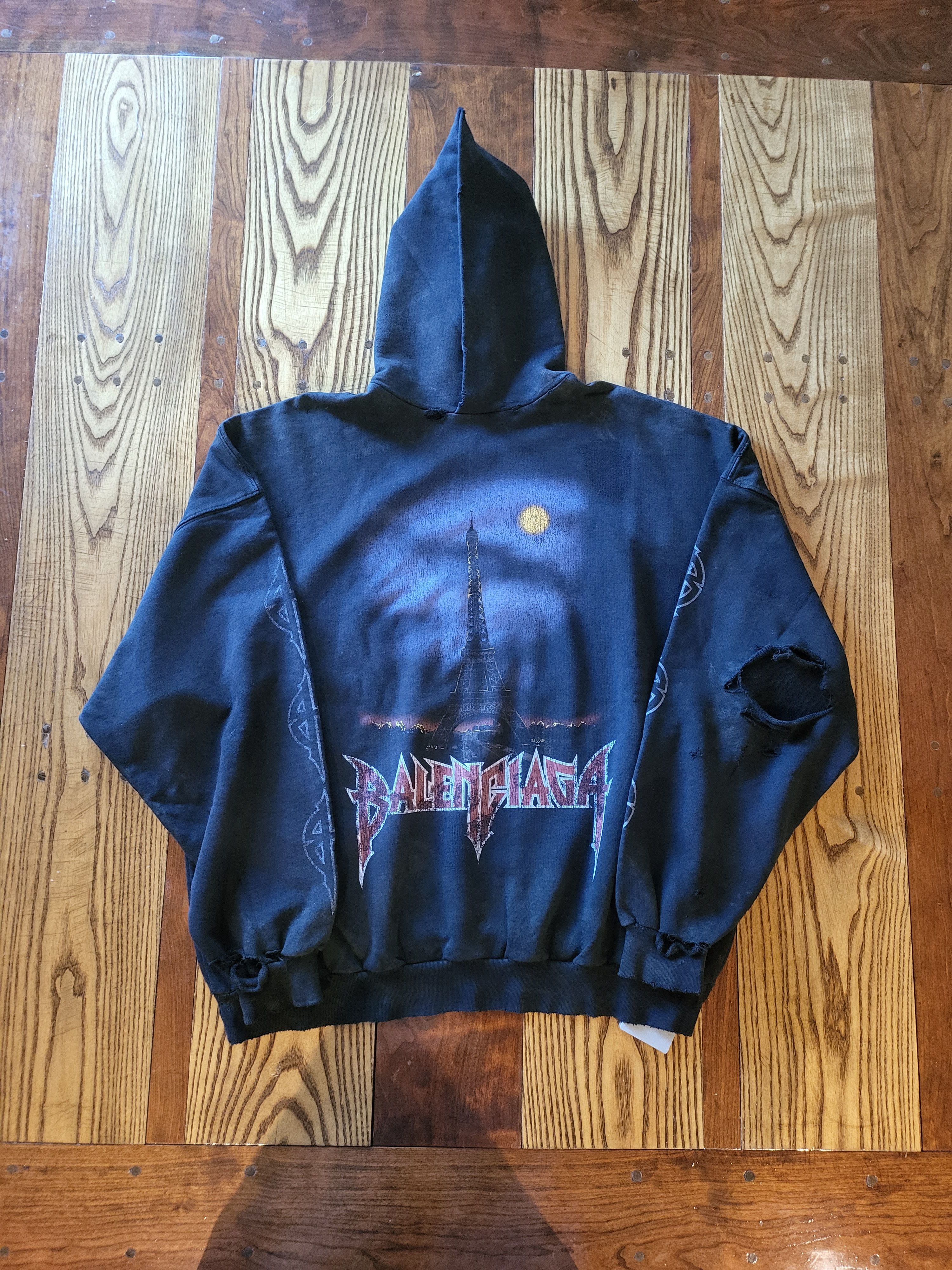 Balenciaga Balenciaga Paris Moon Hoodie Size 2 | Grailed