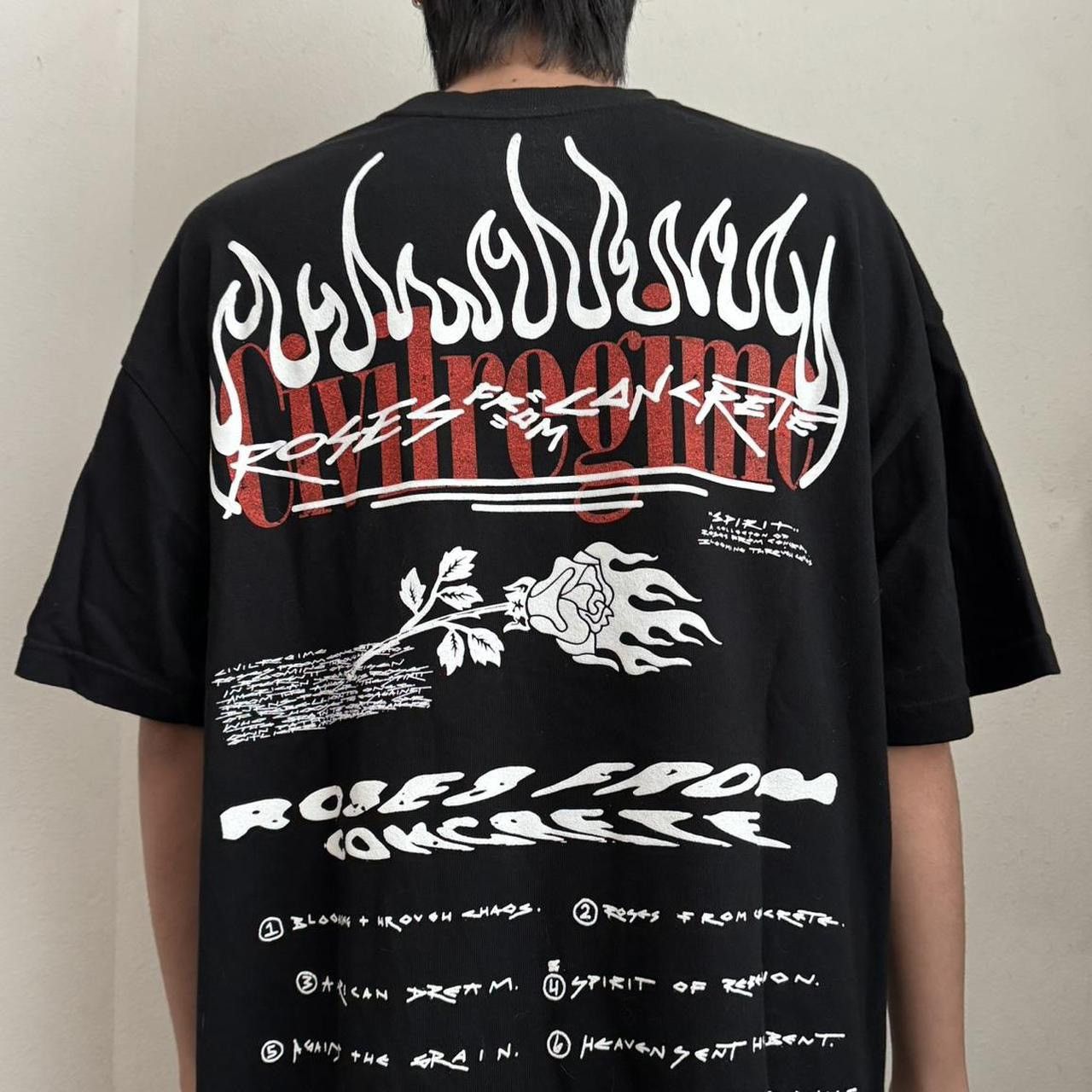 Civil Regime Civil Regime Through Hell Exclusive Graphics Black Tee ...