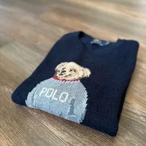 Polo Ralph Lauren Men Polo Bear 'Spell out' Sweater Sz M | Grailed