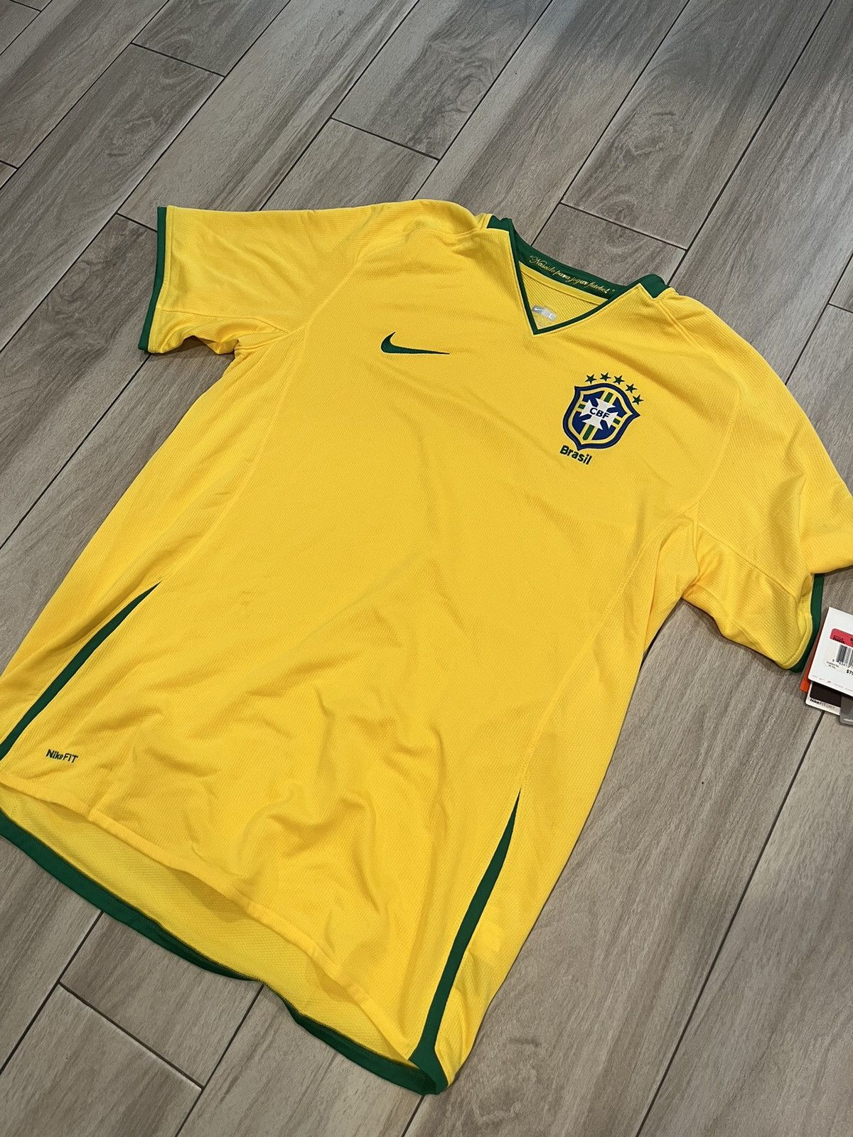 Nike × Soccer Jersey × Vintage Brazil 2008 Home Kit | Grailed