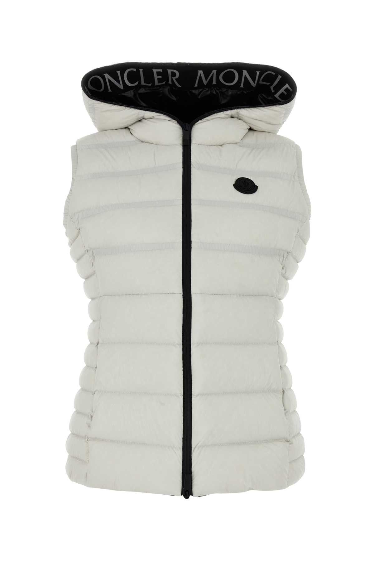 Moncler White Nylon Aliterse Sleeveless Down Jacket | Grailed