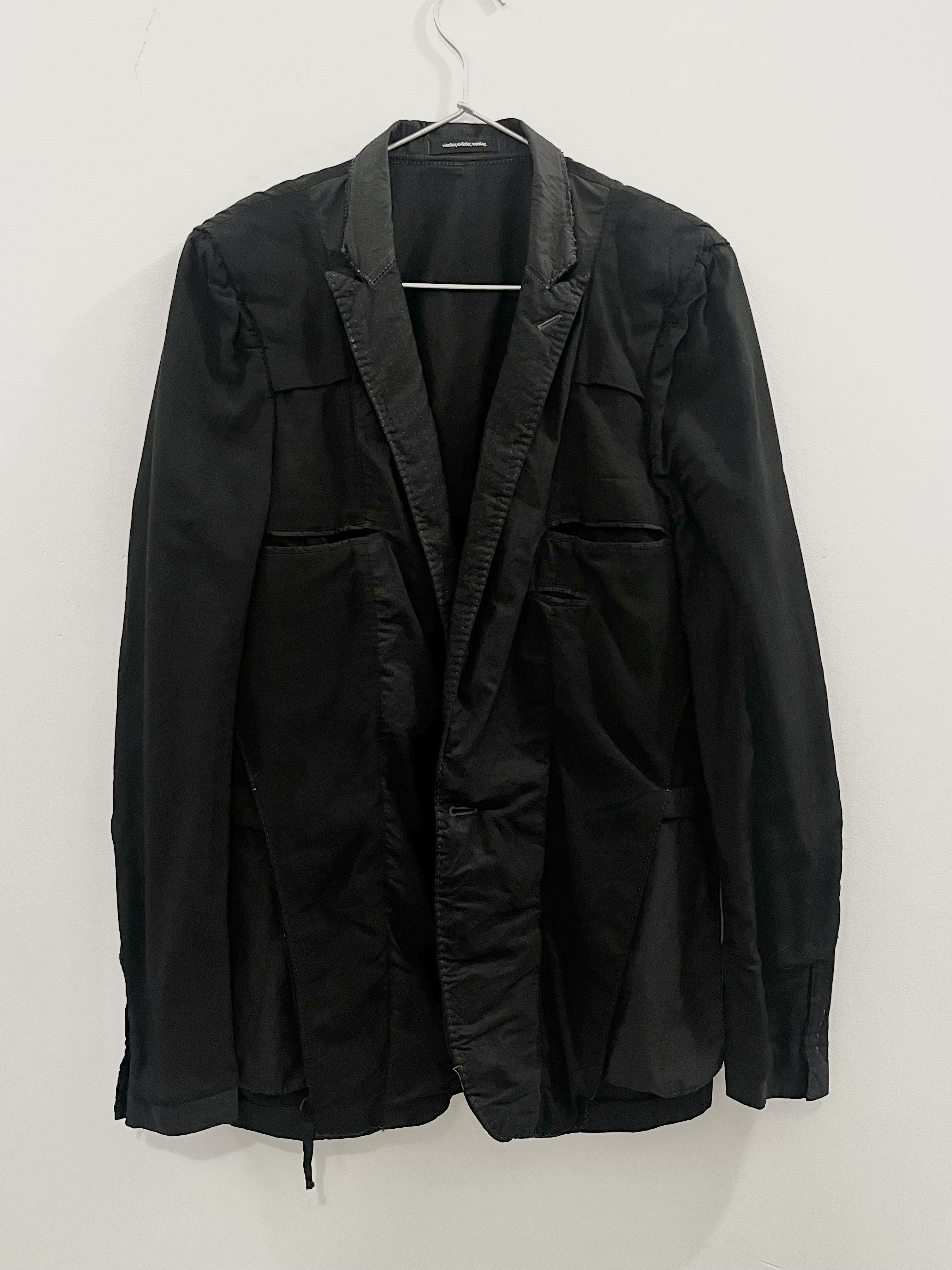 Nicolas Andreas Taralis × Rick Owens Reconstructed inside-out blazer | Grailed