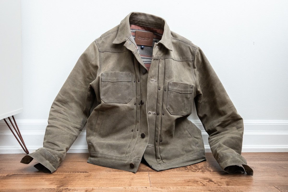 Freenote Cloth Freenote Cloth Riders Jacket Heavy Waxed Canvas Tobacco ...