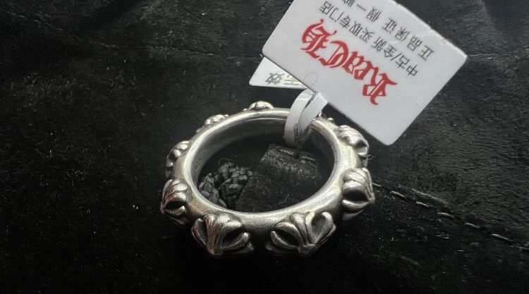 Chrome Hearts Chrome Hearts Full Circle Cross Flower Ring | Grailed