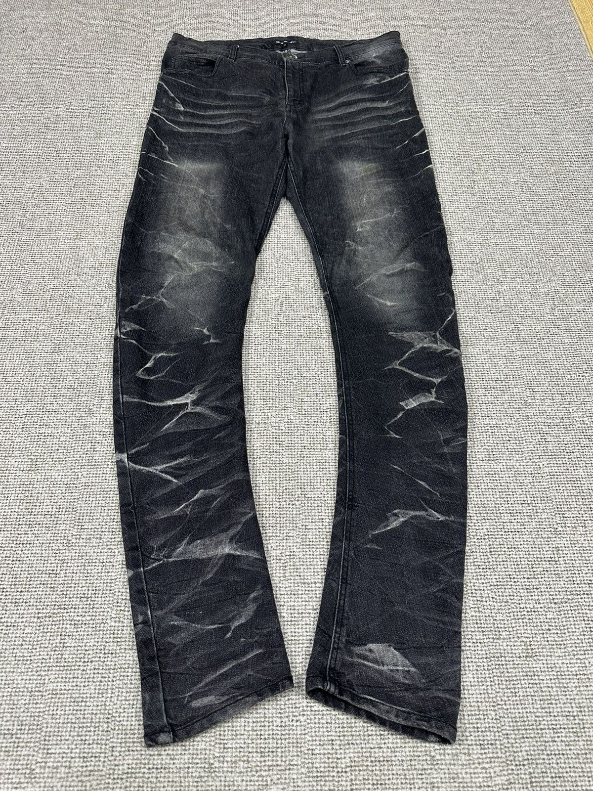 Tornado Mart Iconic Semantic Design Black Tapered Denim 34x33 D761 ...