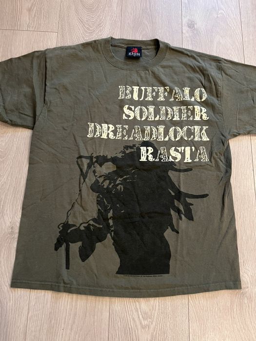 Vintage Vintage Bob Marley Buffalo Soldier Dreadlock Rasta T Shirt ...