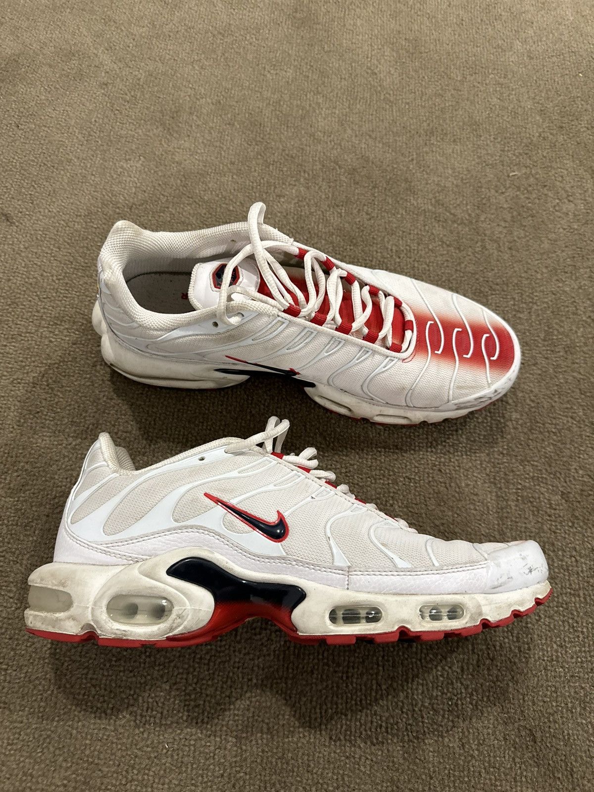 Nike Nike Tn Air Max Plus ‘White University Red’ | Grailed