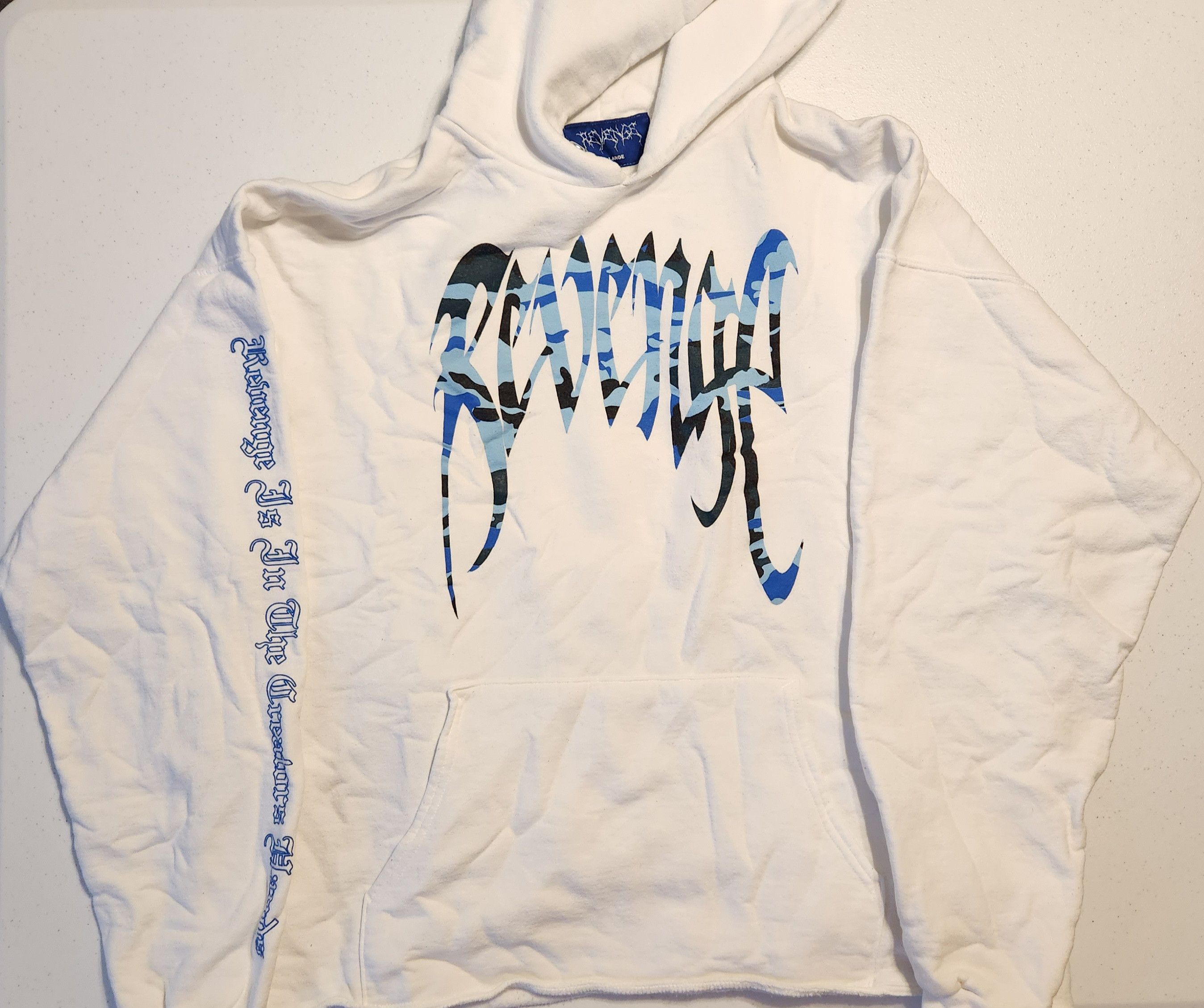 Revenge Revenge Blue Camo Hoodie | Grailed