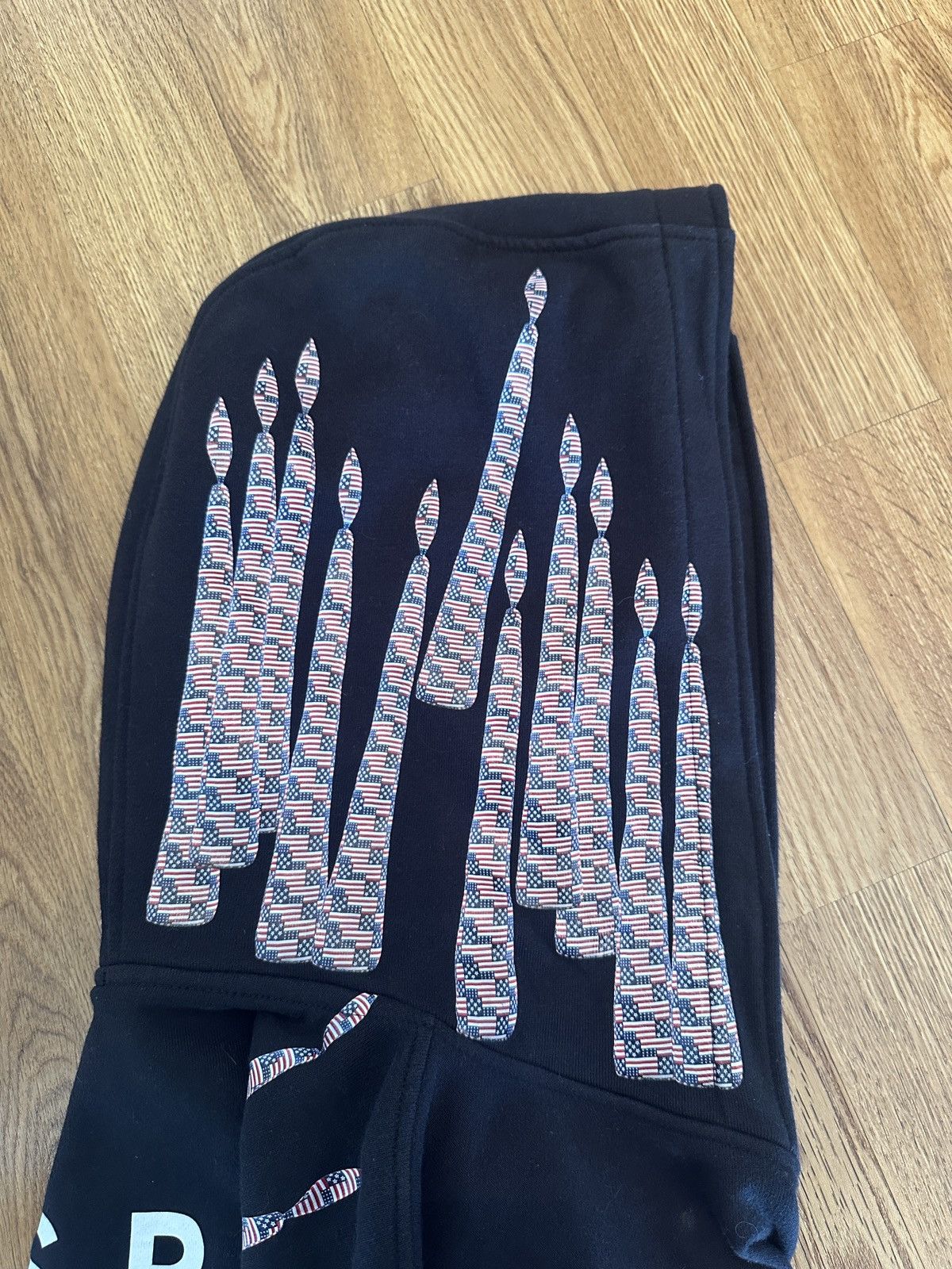 Sterling Ruby S.R. STUDIO. LA. CA. Candles American Flag Hoodie | Grailed