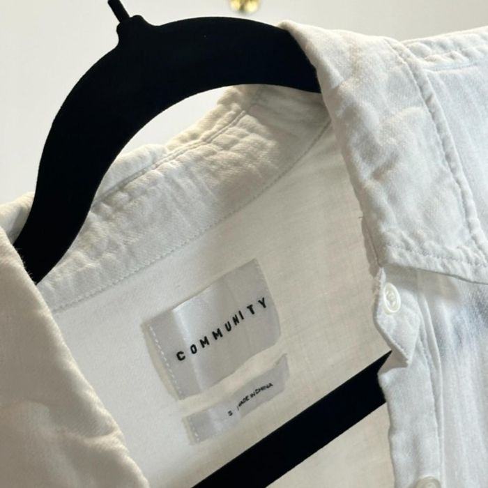 Aritzia Aritzia Community White Linen Blend | Grailed