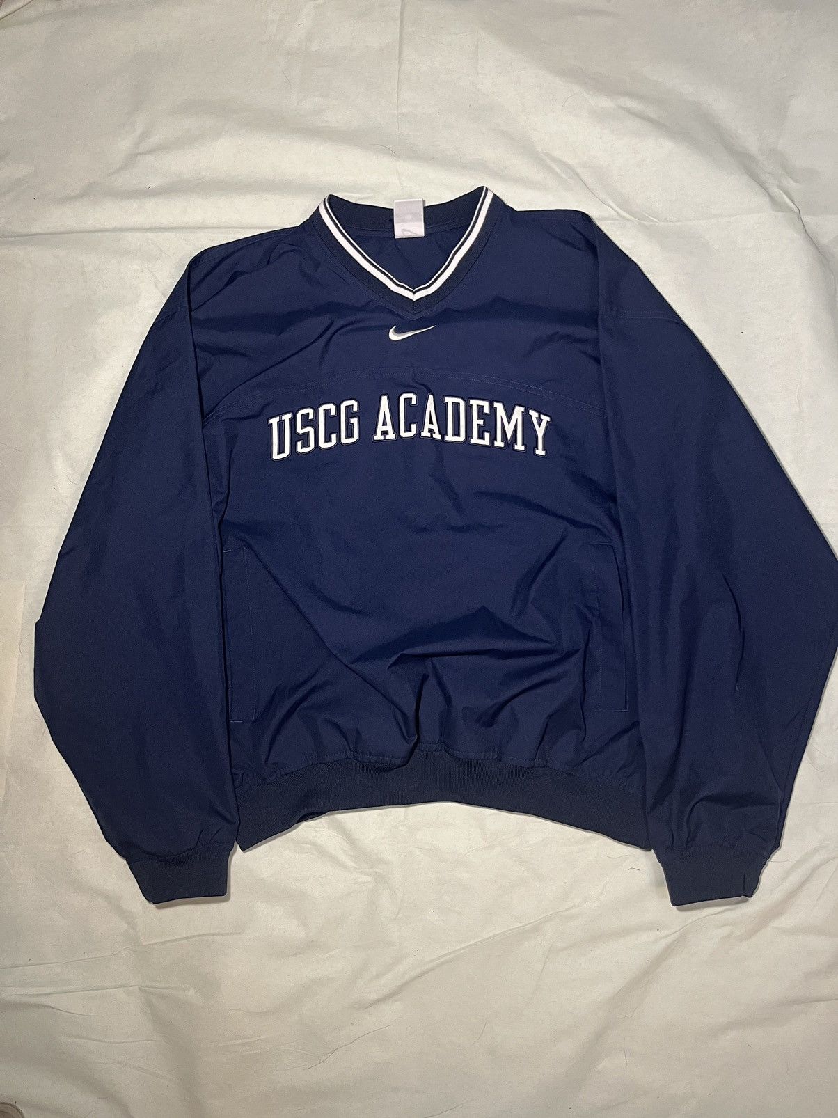 Nike US Coast Guard Academy Vintage Windbreaker Crew Neck | Grailed