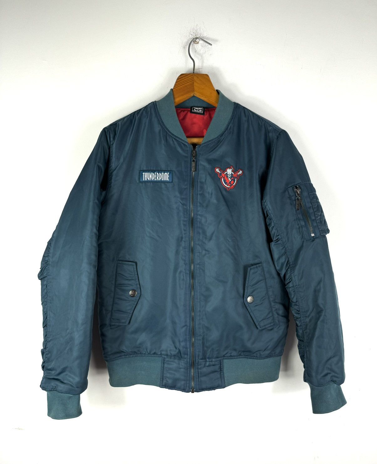 Thunderdome × Very Rare Rare thunderdome Bomber Jacket Gabber Hardcore ...
