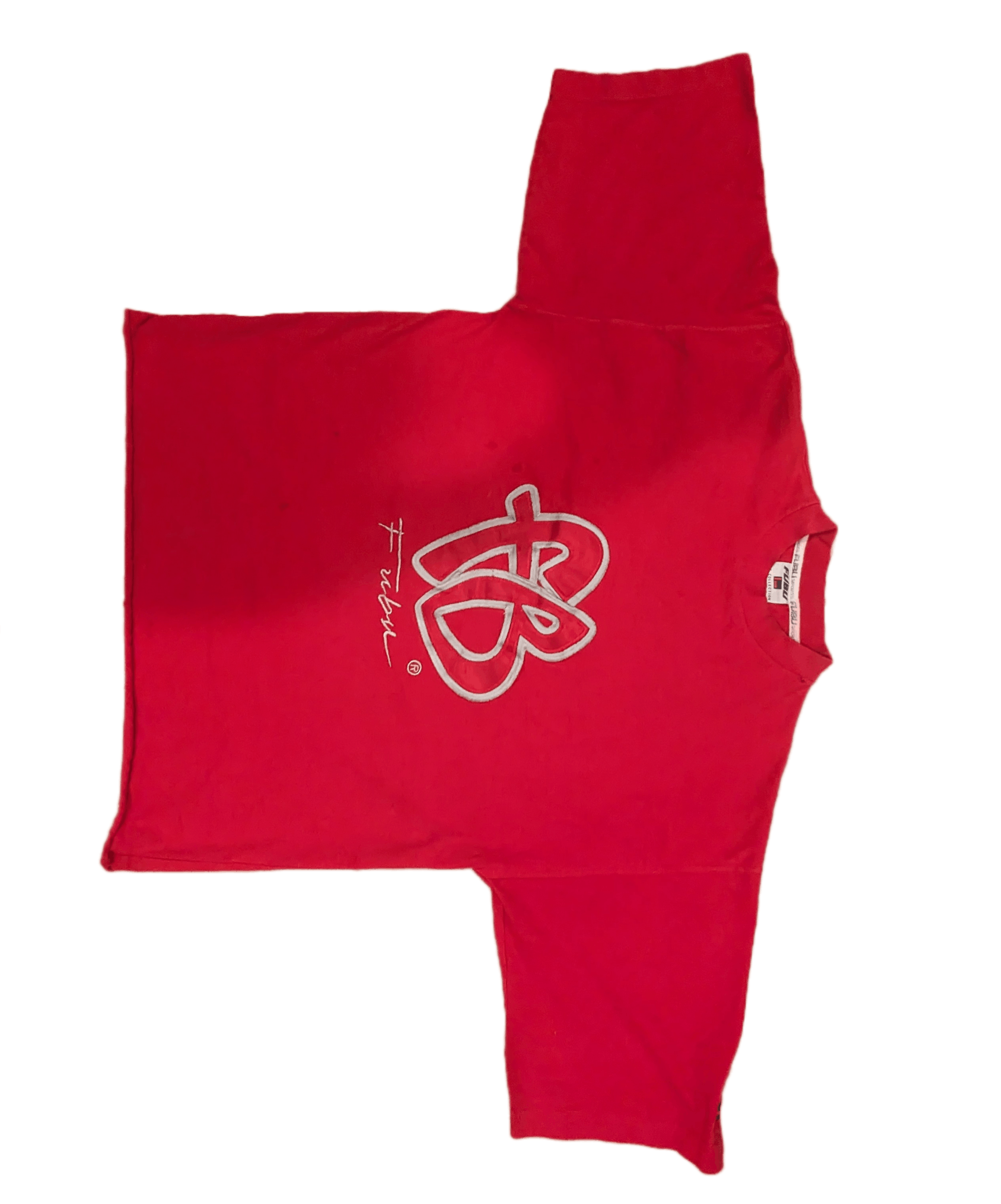 Fubu Red Fubus Embroidered T shirt | Grailed