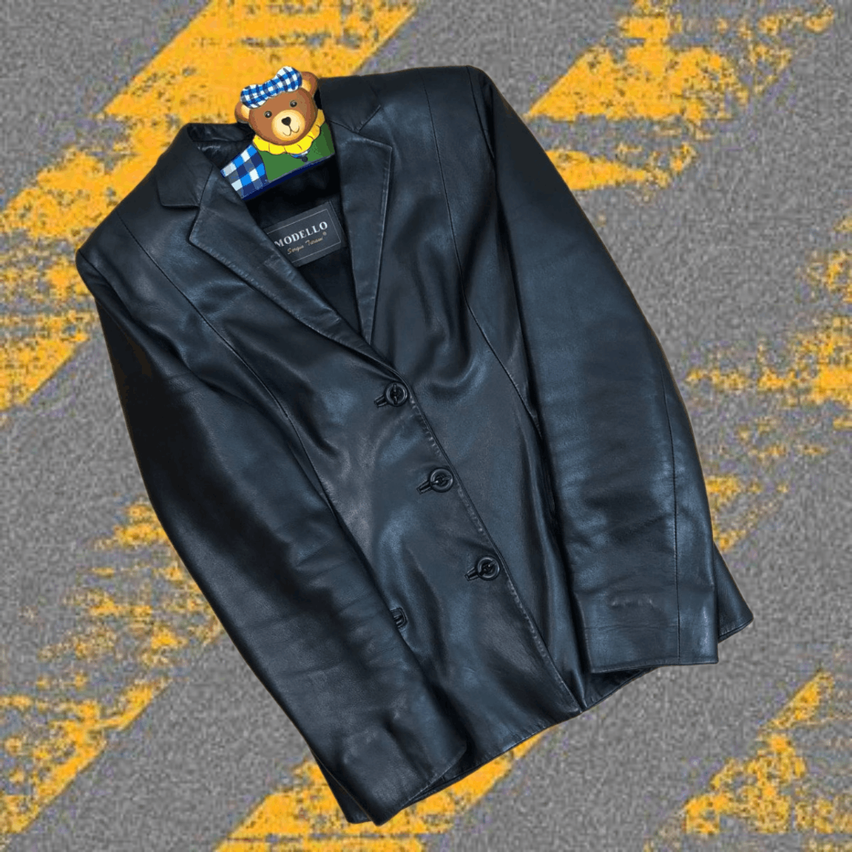 Avant Garde × Leather Jacket × Vintage Vintage Leather Jacket Avant ...