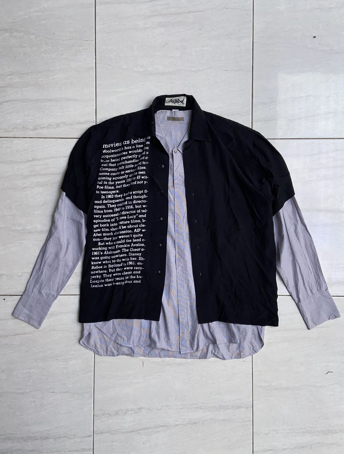 Yohji Yamamoto Font Y’s for men Double Shirt | Grailed