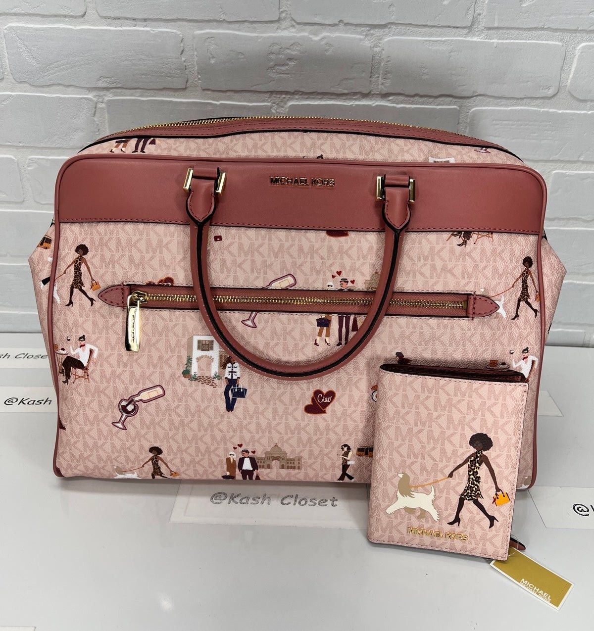 Michael Kors Michael Kors Weekender Bag & passport wallet bundle | Grailed