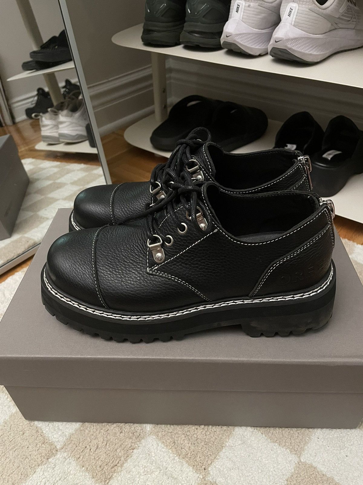 Oree New York Parker Infantry Lace Up Derby Oree New York Black | Grailed