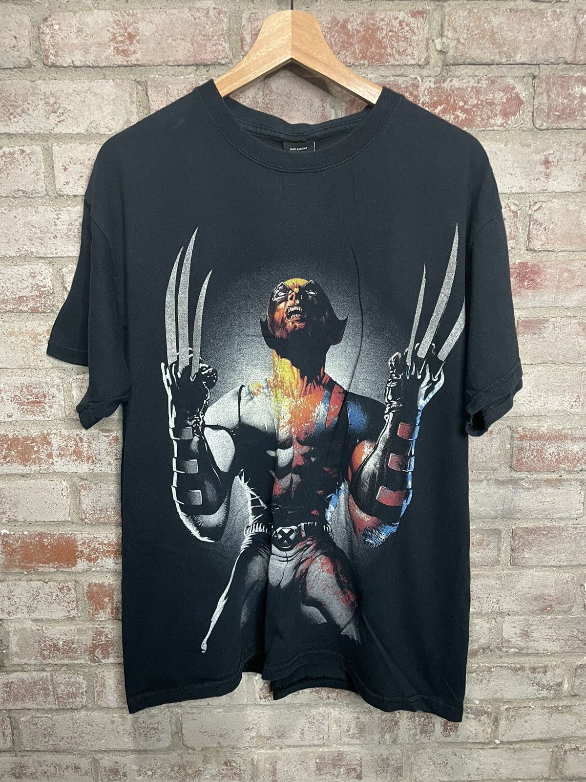 Marvel Comics Y2K Marvel Mad Engine Wolverine T Shirt Black Claws Out ...
